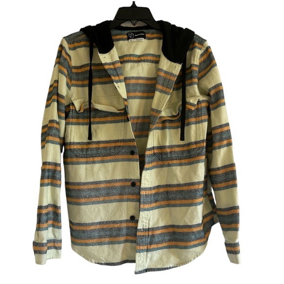 Original Use | Jackets & Coats | Original Use Striped Button Down Long ...